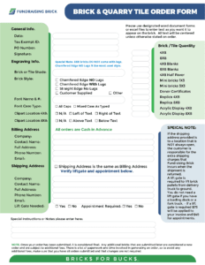 Order Processing Resources - Fundraising Brick